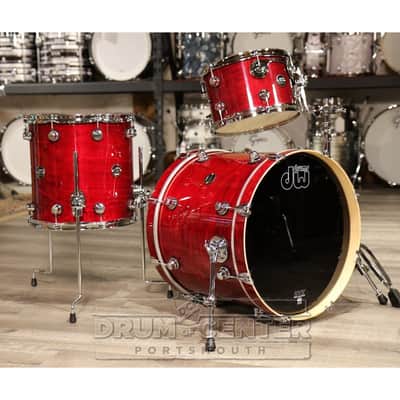 DW Performance 3pc Lacquer Drum Set 20/12/14 Cherry Stain | Reverb