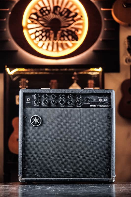 1992 Yamaha T100C 2-Channel 100-Watt 1x12" Guitar Combo black | Reverb