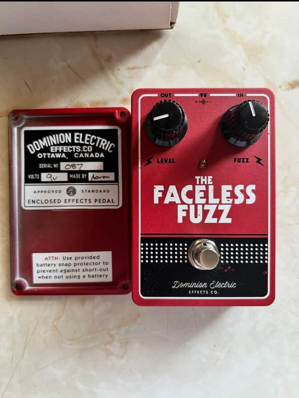 Dominion Electric Faceless Fuzz CV7003 2020’s - Red | Reverb