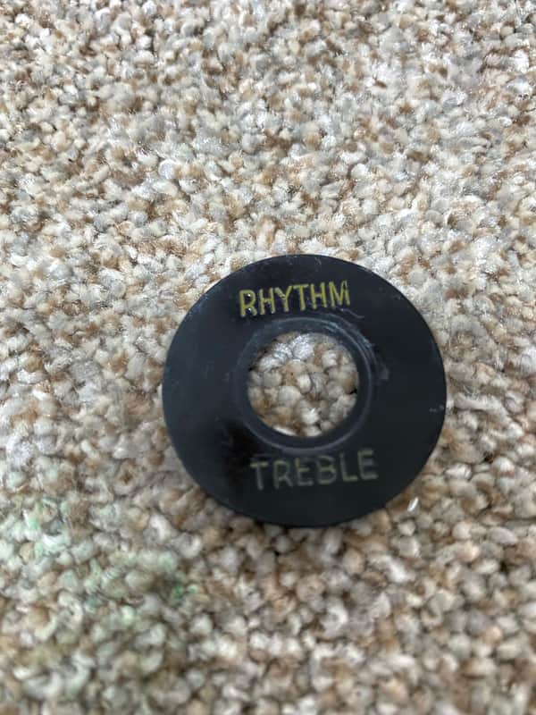 1950s Gibson Vintage Switch Ring – Black w/ Gold Lettering – | Reverb