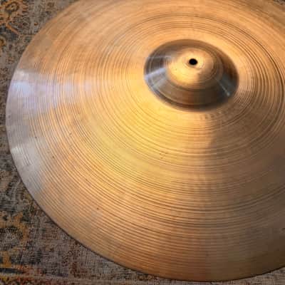 Rare LARGE STAMP Early 1950s Zildjian THIN CRASH RIDE 22” at | Reverb