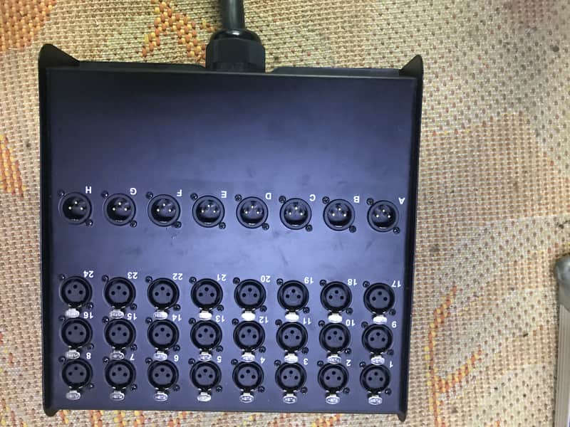 24 input x 8 returns x 100 foot XLR snake cable w/ stagebox | Reverb