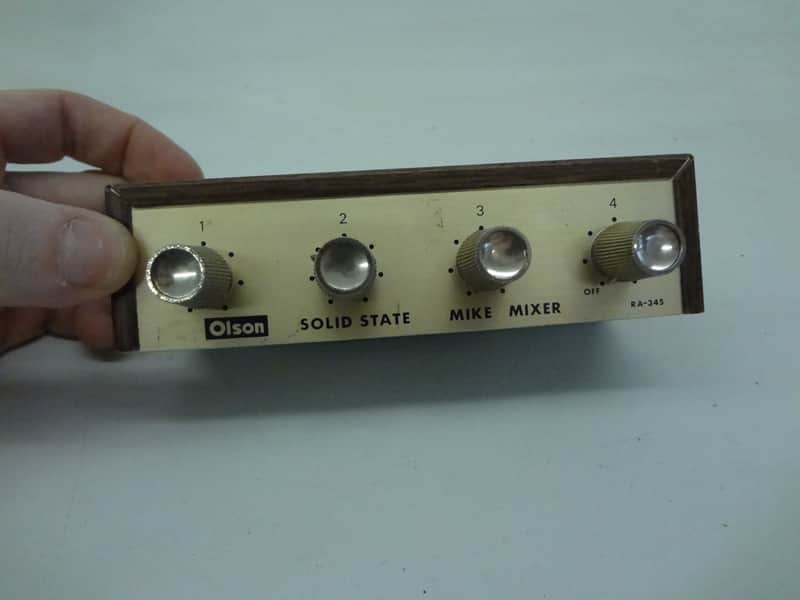 Olson RA-345 Mike Mixer Solid State Microphone Mixer 1970's | Reverb