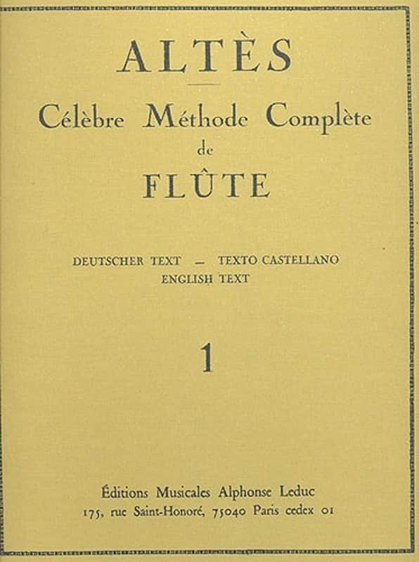 Célèbre Méthode complète de Flûte Altes Vol. 1 - Ed. Leduc | Reverb