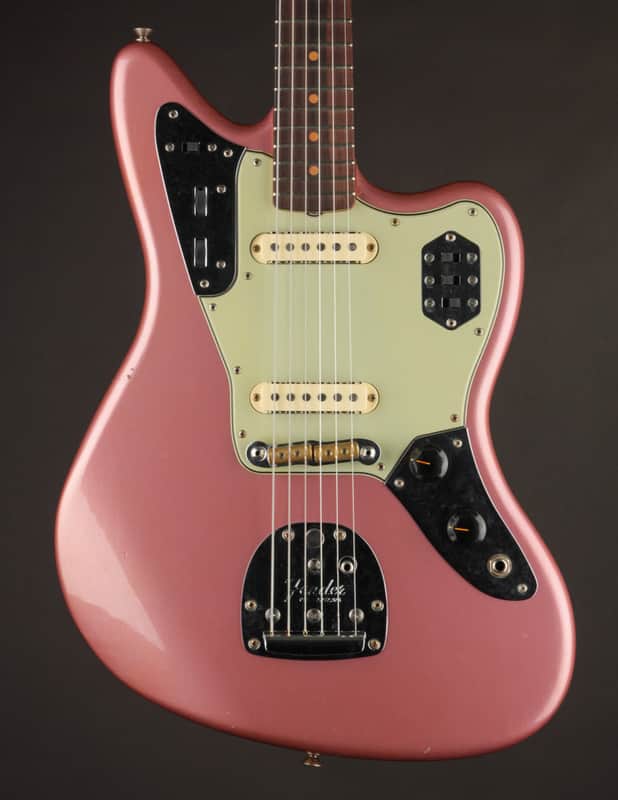 Fender Custom Shop 1964 Jaguar Aged Burgundy Mist | Reverb
