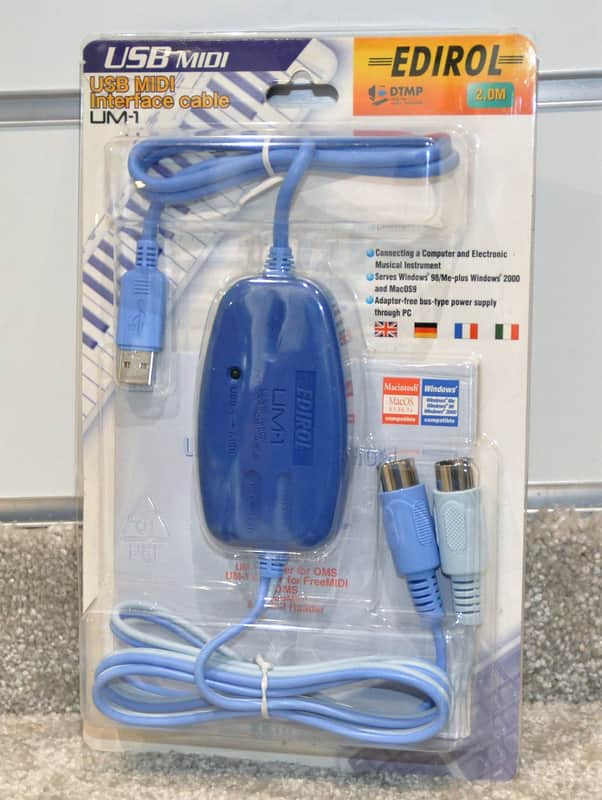 Edirol UM-1 Roland Vintage USB-MIDI Cable USB MIDI Interface | Reverb
