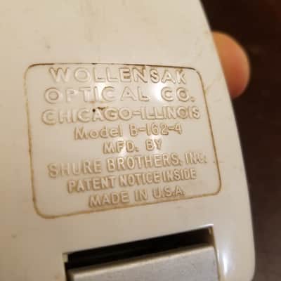 Shure XLR Wollensak Space Age B-162-4 Harp Mic 1956 Chrome / | Reverb