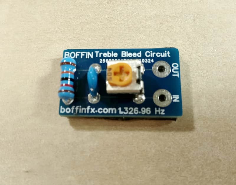 Boffin FX Adjustable Treble Bleed Circuit for Suhr, Seymour | Reverb