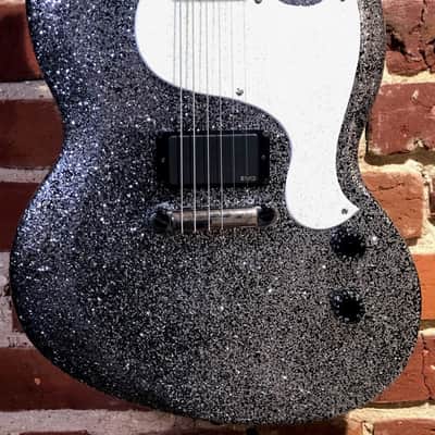 ESP Custom Viper Baritone - Silver Heavy Flake Sparkle | Reverb