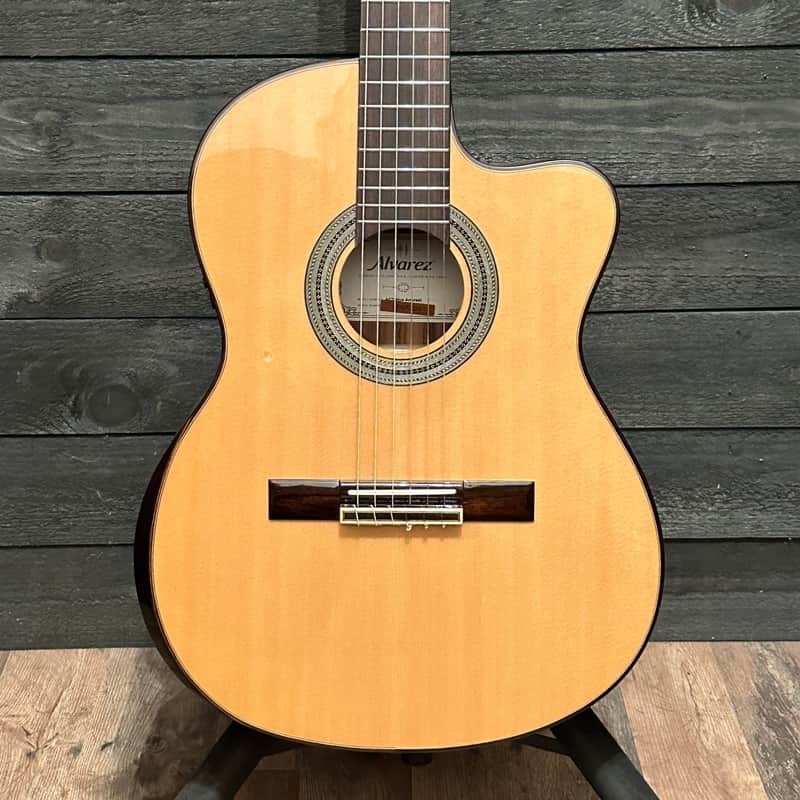 Alvarez AC70Hce Armrest Nylon String Classical Acoustic | Reverb