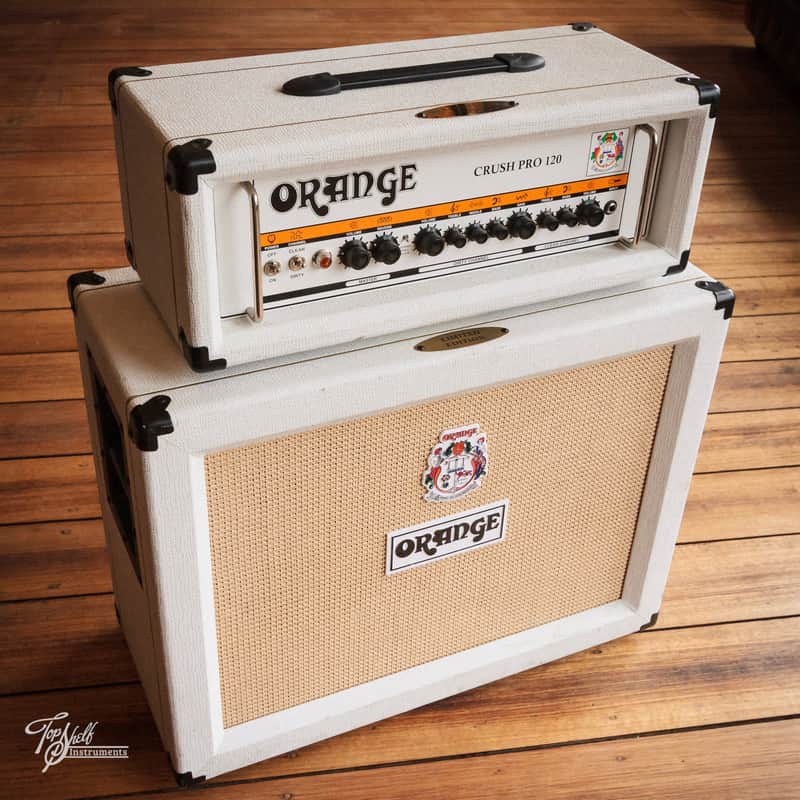 Orange Crush Pro 120 2x12" 120W Stack Limited Edition White | Reverb