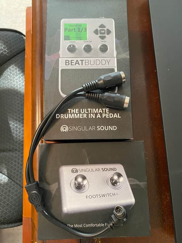 Singular Sound BeatBuddy & Footswitch w/ breakout MIDI | Reverb