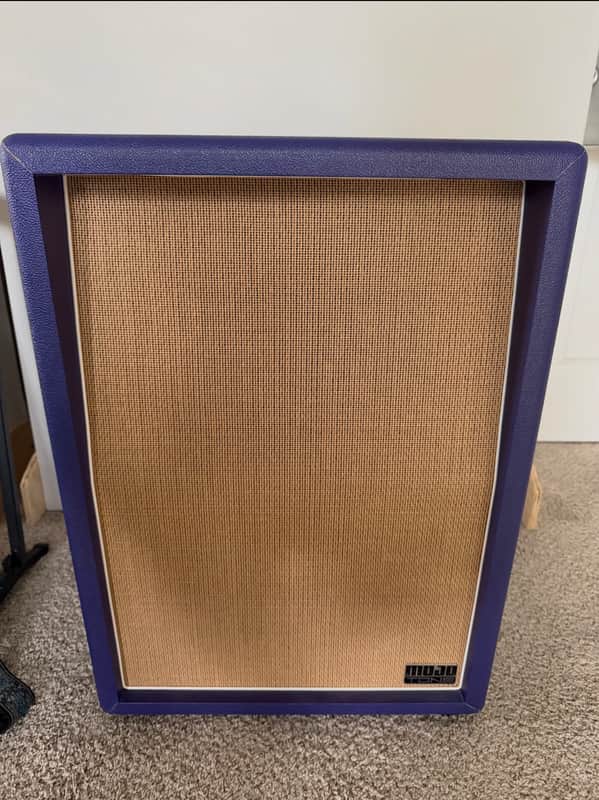 Mojotone Custom purple 2x12 guitar cabinet with v30’s 2022 | Reverb