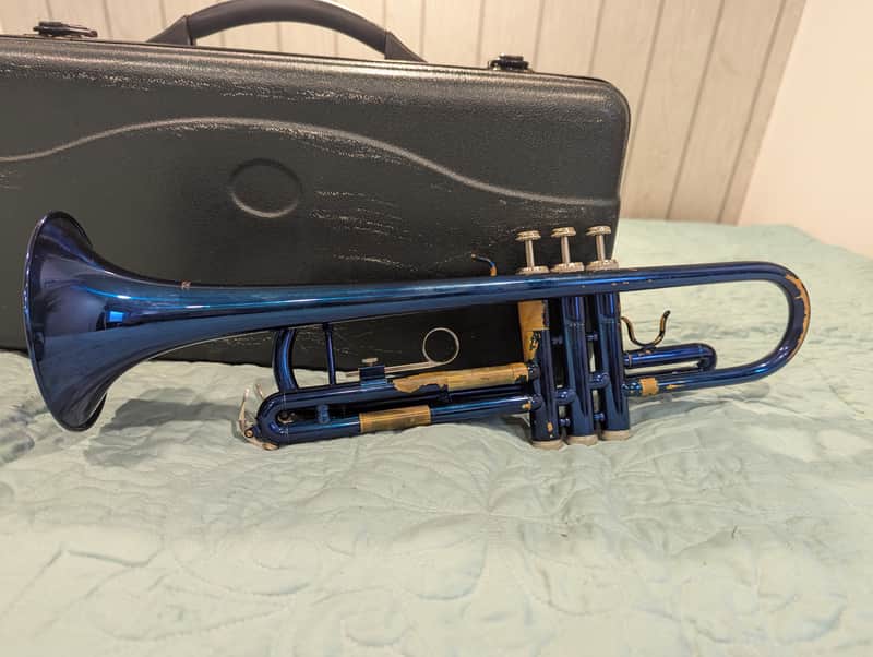 blue Merano Student Beginner Trumpet with Mouthpiece and | Reverb