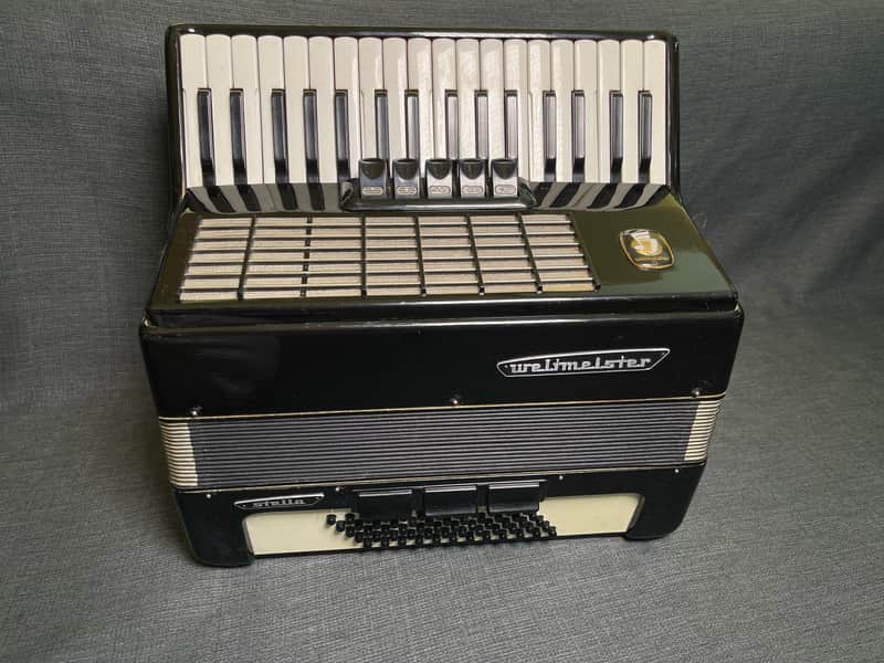 Vintage Weltmeister Stella Piano Accordion 60 Bass Buttons | Reverb
