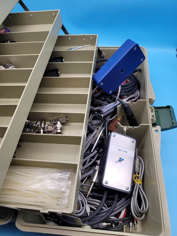 Various Connectors & Cables w/ Two Boxes For Microphones? | Reverb