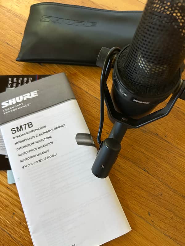 Shure SM7B Cardioid Dynamic Microphone 2001 - Present - Black | Reverb