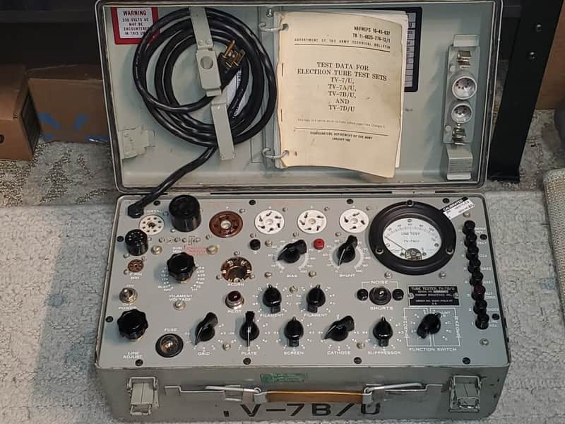 TV-7 B/U Military Tube Tester Mint Condition | Reverb
