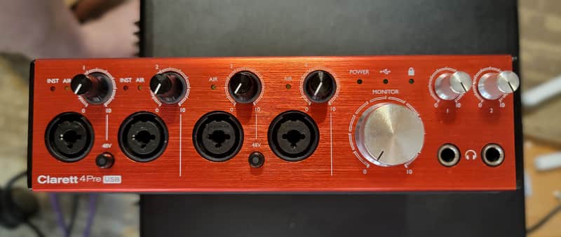 Focusrite Clarett 4 Pre USB Audio & MIDI Interface | Reverb