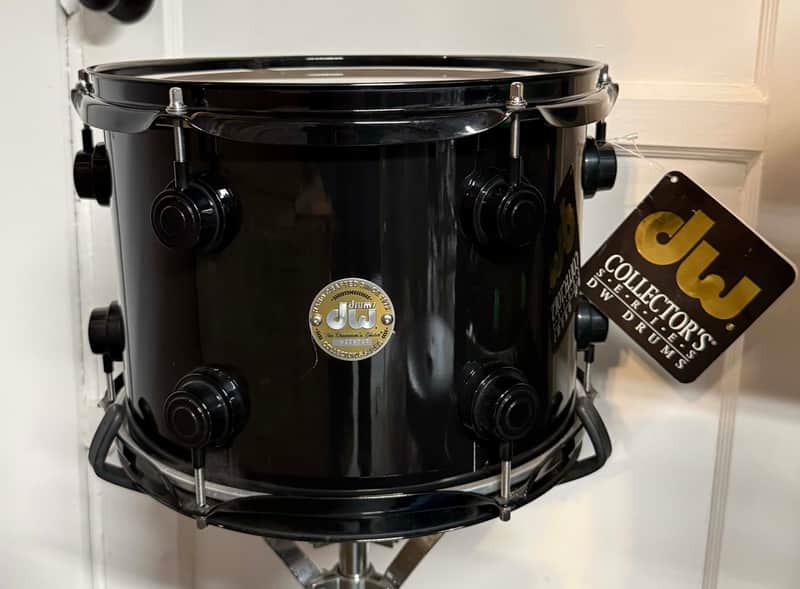 DW Collector's Series 12x9 Pure Maple Rack Tom in Gloss Black | Reverb
