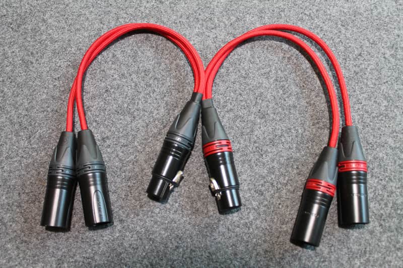 Fog City Audio Mogami XLR DAC Splitter Patch Cable (1') 2024 | Reverb