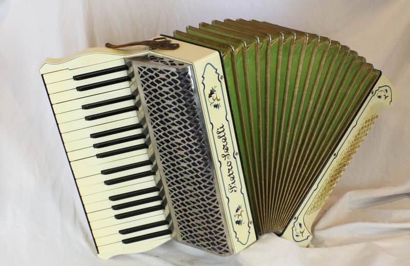 7961 - Ivory Decorated Hohner Verdi II "Pietro Lorelli" Piano | Reverb