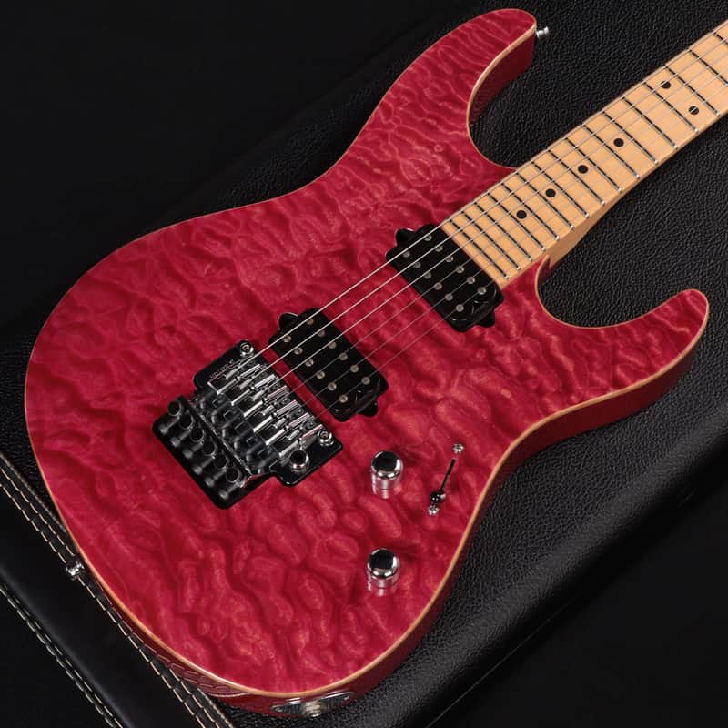 Suhr Modern Quilt Maple Top HH Magenta Pink Stain [11790] | Reverb
