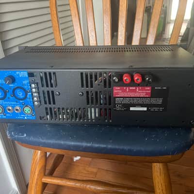 QSC Model 1400 2 channel power amp with Rack mount | Reverb