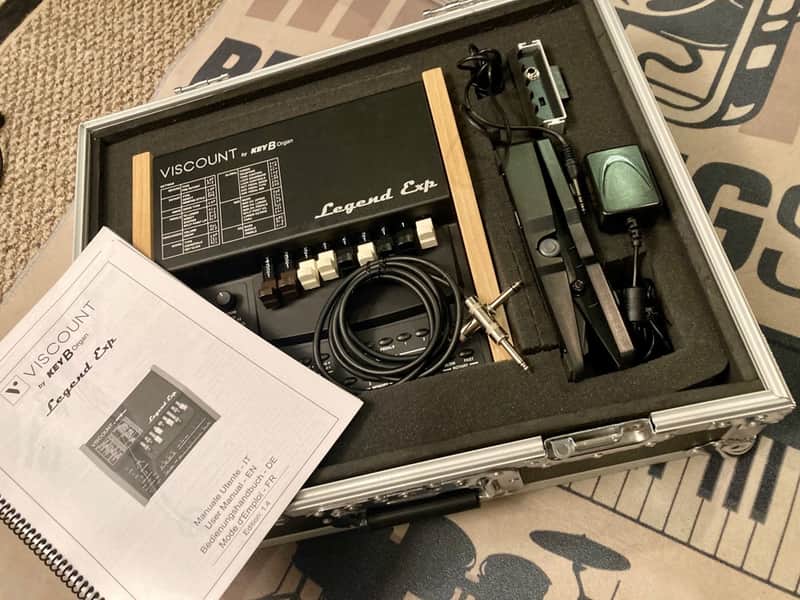 Viscount Legend Exp organ module with case, pedals, extras | Reverb