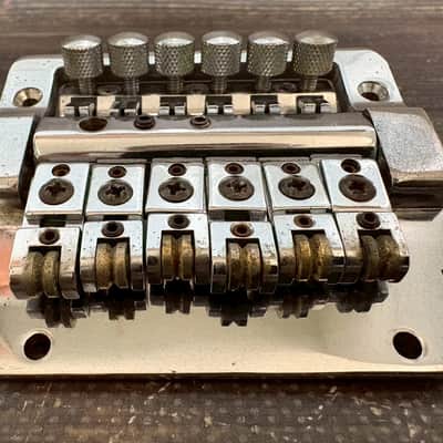 80s Kahler Standard Type Tremolo Bridge Chrome No Logo Made | Reverb