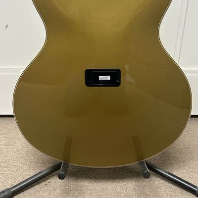 Schecter Corsair Semi Hollowbody Bass Guitar - Metallic Gold | Reverb