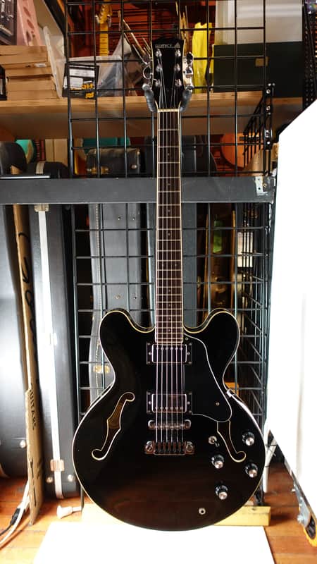 Samick SAN-450 Kingston 1994 / Gibson ES-335 Style / - Black | Reverb