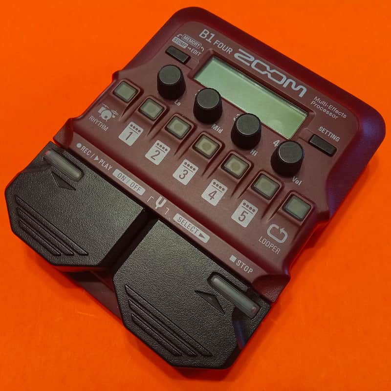 Zoom B1 Four 2019 - Present - Red | Reverb