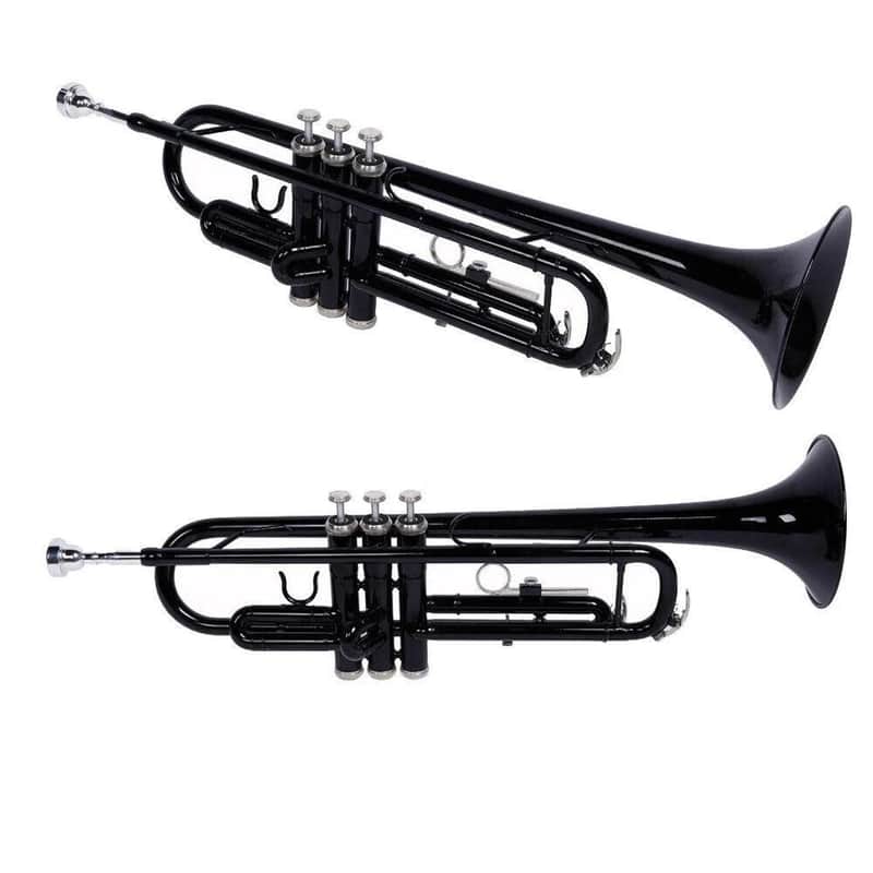 New High Grade Beginner Practice Bb Trumpet Black Nickel | Reverb