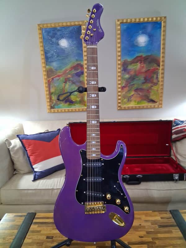 Hard Luck King Bombshell Kustom Strat w/Factory Hard Case | Reverb