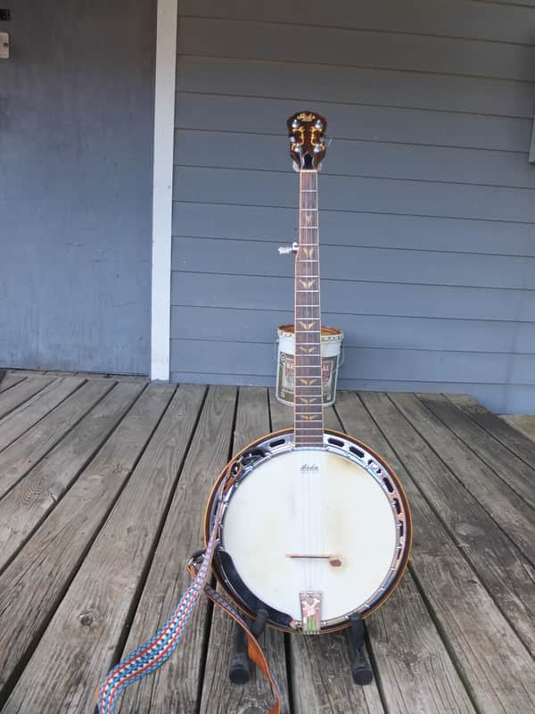 Lida 236 5 String Banjo Early 70s - Flame Maple Burst | Reverb
