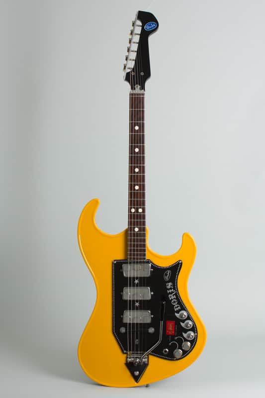 Wandre Doris Solid Body Electric Guitar (1966), black hard | Reverb