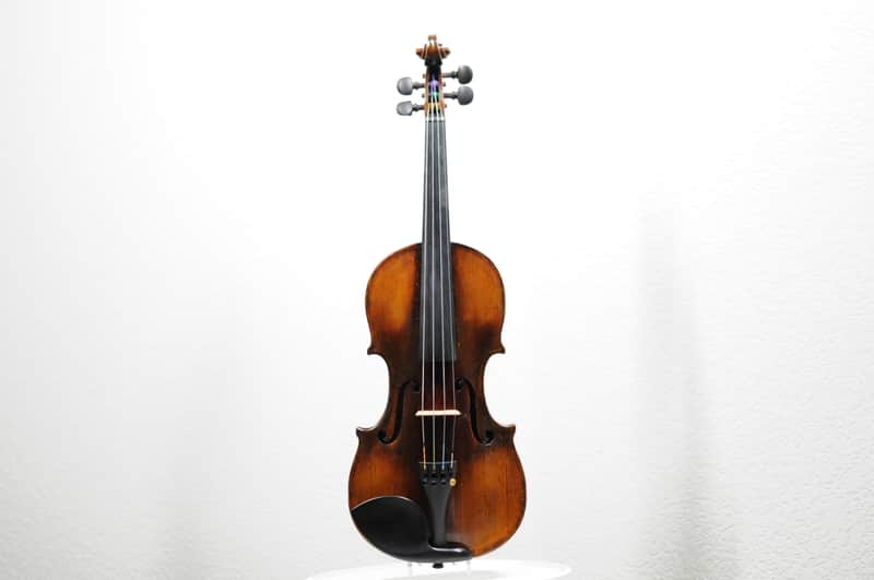 Faux Flamed Full Size Violin or fiddle c. 1900 reparied by | Reverb
