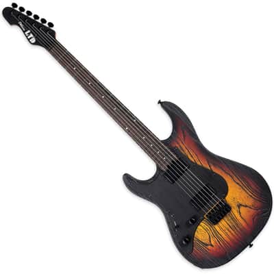 ESP LTD SN-1000HT Lefty Guitar Fire Blast | Reverb