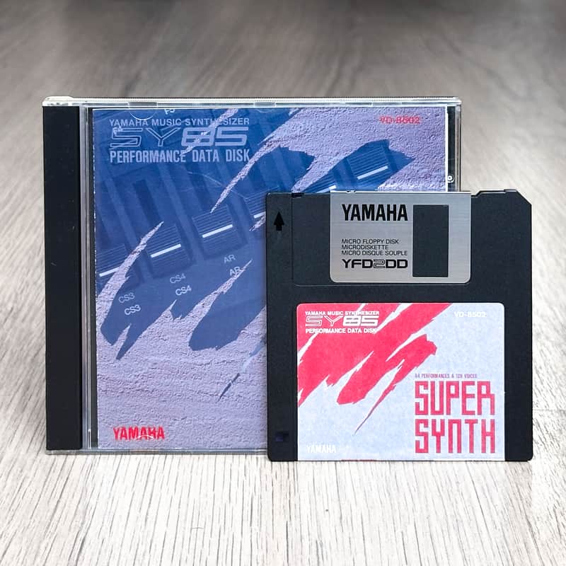 Yamaha SY85 // Voice Data Disk - VD8502 SUPER SYNTH // Boxed | Reverb