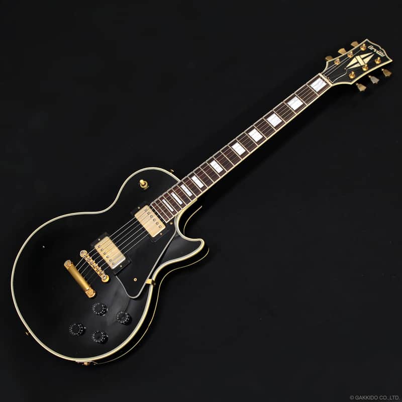 Orville 1998 LPC-75 Ebony, Les Paul Custom Black | Reverb Canada