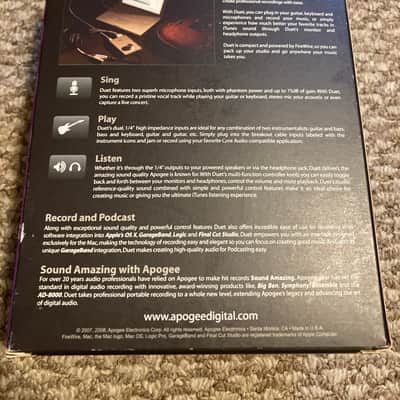 Apogee Duet Firewire Audio Interface 2000s - Silver | Reverb