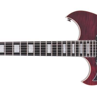 Reverend Sensei RA Lefty Guitar Wine Red Flame Maple | Reverb Latvia
