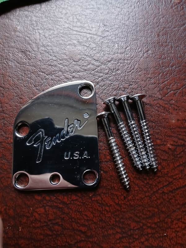 Fender Genuine Fender Deluxe Series 4-Bolt Contoured Logo | Reverb