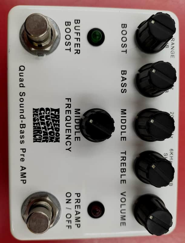 FREEDOM CUSTOM QUAD SOUND-BASS PRE AMP Effects Pedal | Reverb UK