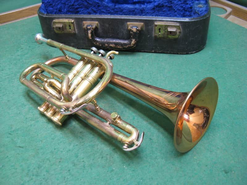 Conn 12A Coprion Cornet 1952 - Reconditioned - Oversized Case | Reverb