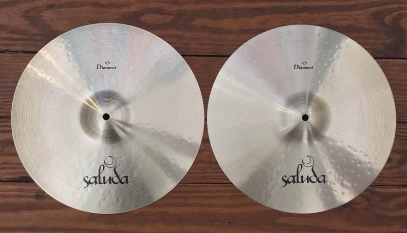 USED Saluda Diamond 15" Hi-Hat Cymbals (Pair) | Reverb