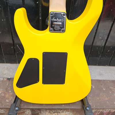 Jackson USA Dinky Custom Shop Grafitti Yellow 2021 - Grafitti | Reverb