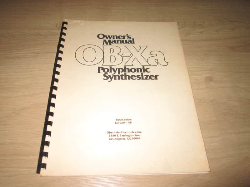 Oberheim OB-Xa 6-Voice Synthesizer - Original | Reverb The Netherlands