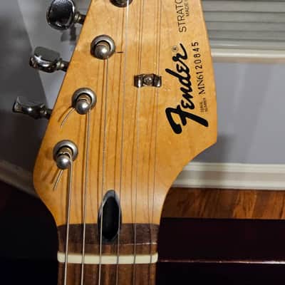 Fender MIM Stratocaster (1996) "Black Label" - Nitro Refinish | Reverb